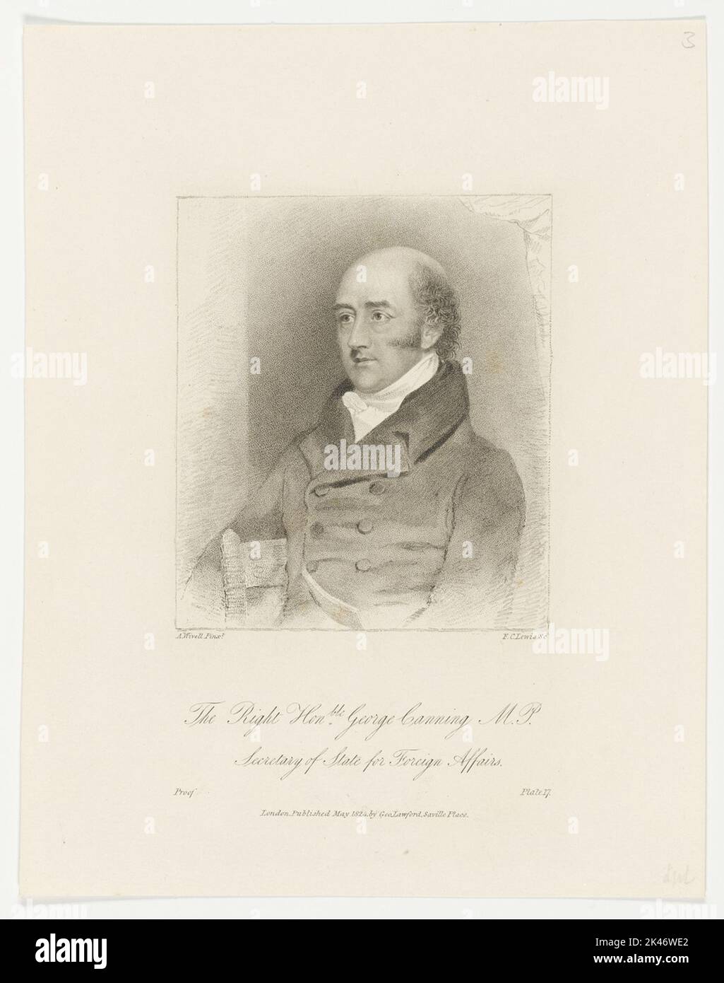 Portrait of George Canning Stock Photo - Alamy