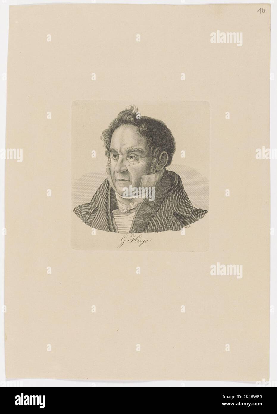 Portrait of G. Hugo Stock Photo - Alamy