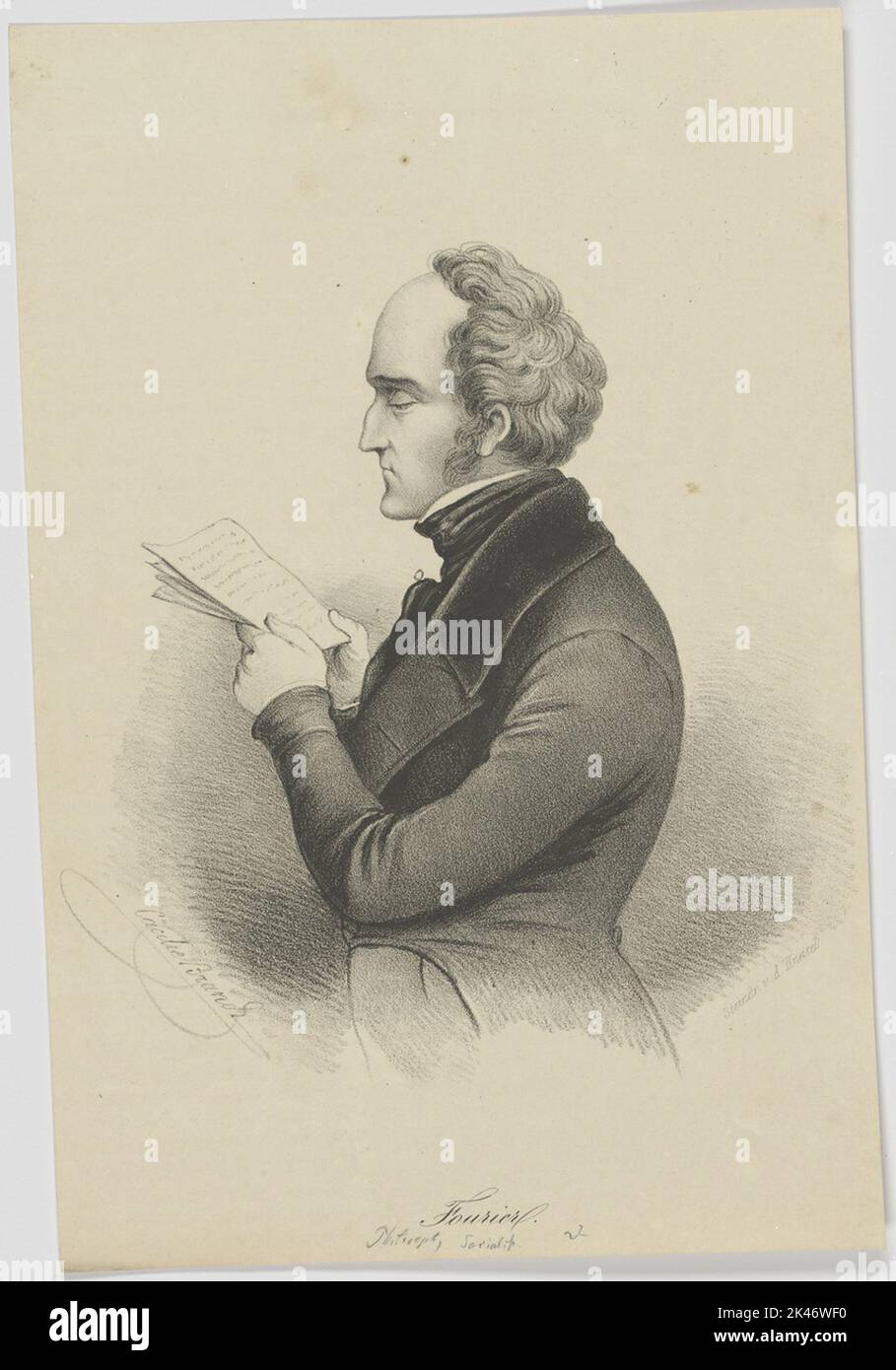 Portrait of the Fourier Stock Photo - Alamy