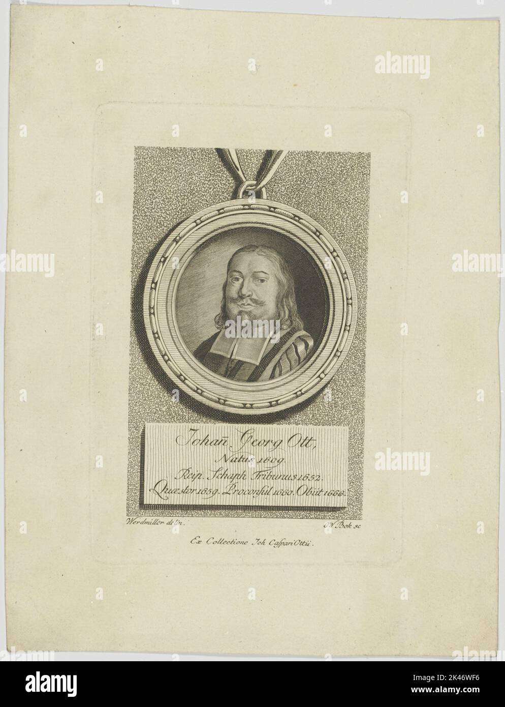 Portrait of Johann Georg Ott Stock Photo - Alamy