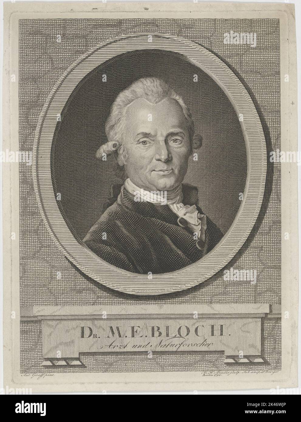 Portrait of M.E. Bloch Stock Photo - Alamy