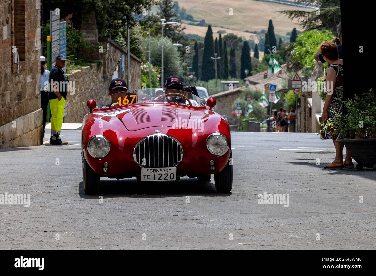 Osca 75' Anniversario taking part in the 2022 Mille Miglia Stock Photo ...
