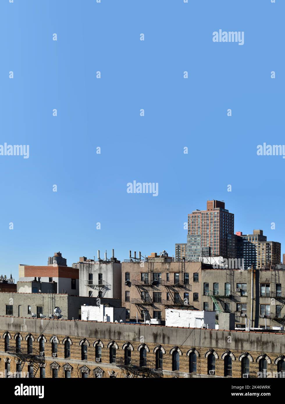 upper east side harlem new york city buildings Stock Photo - Alamy