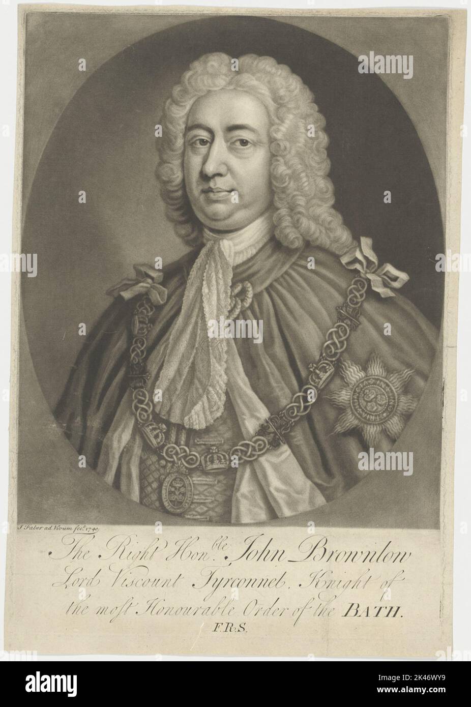 Portrait of John Brownlow Stock Photo - Alamy