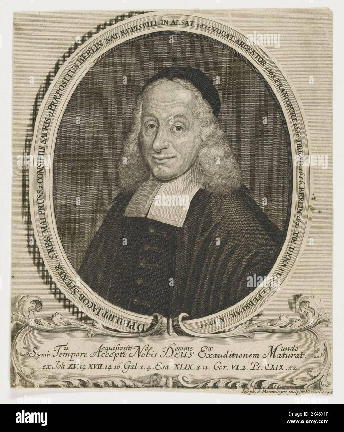 Portrait of the Philipp Iacob Spener Stock Photo - Alamy