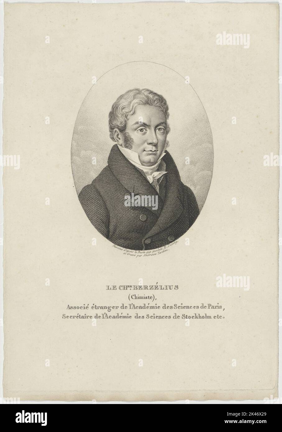 Portrait of the Berzélius Stock Photo - Alamy