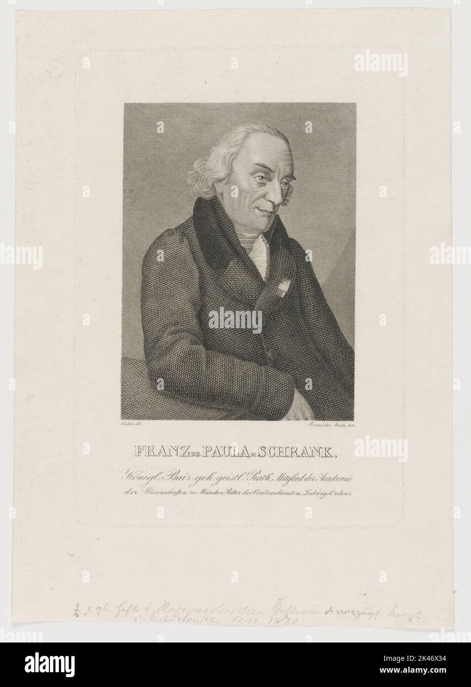 Portrait of Franz de Paula v. wardrobe Stock Photo - Alamy