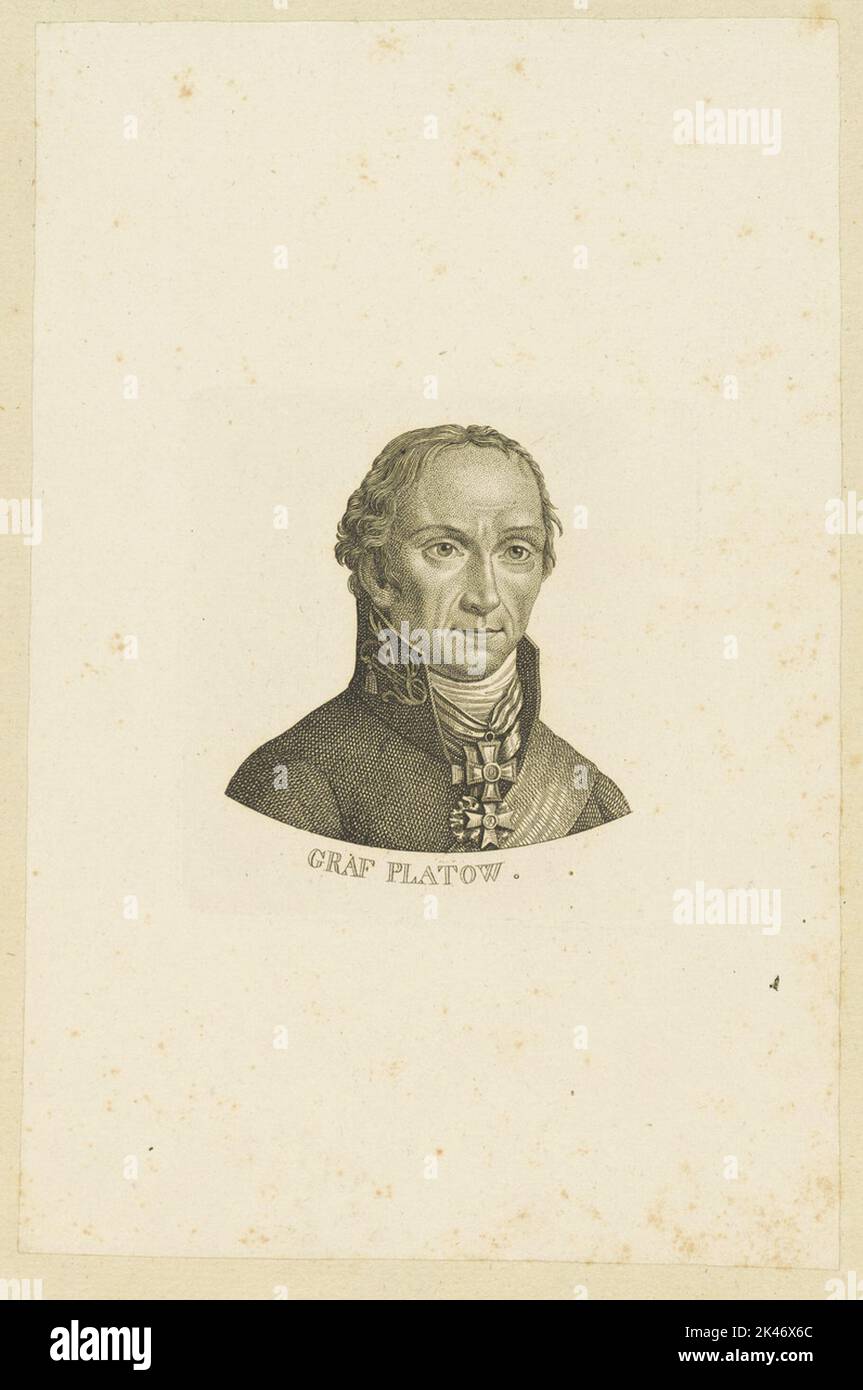 Portrait of Platow Stock Photo - Alamy