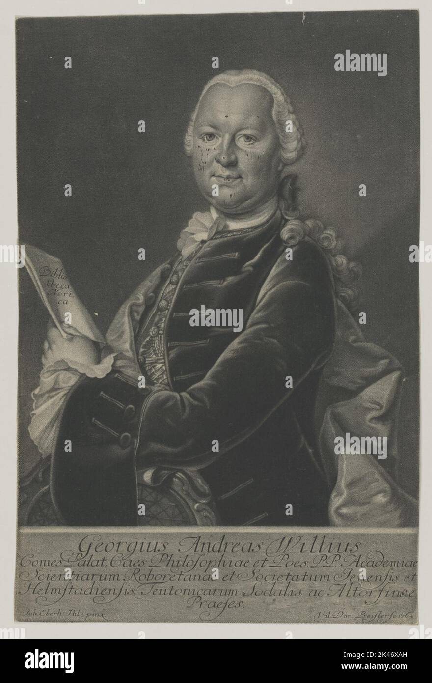 Bildnis des George Andreas Willius Stock Photo - Alamy