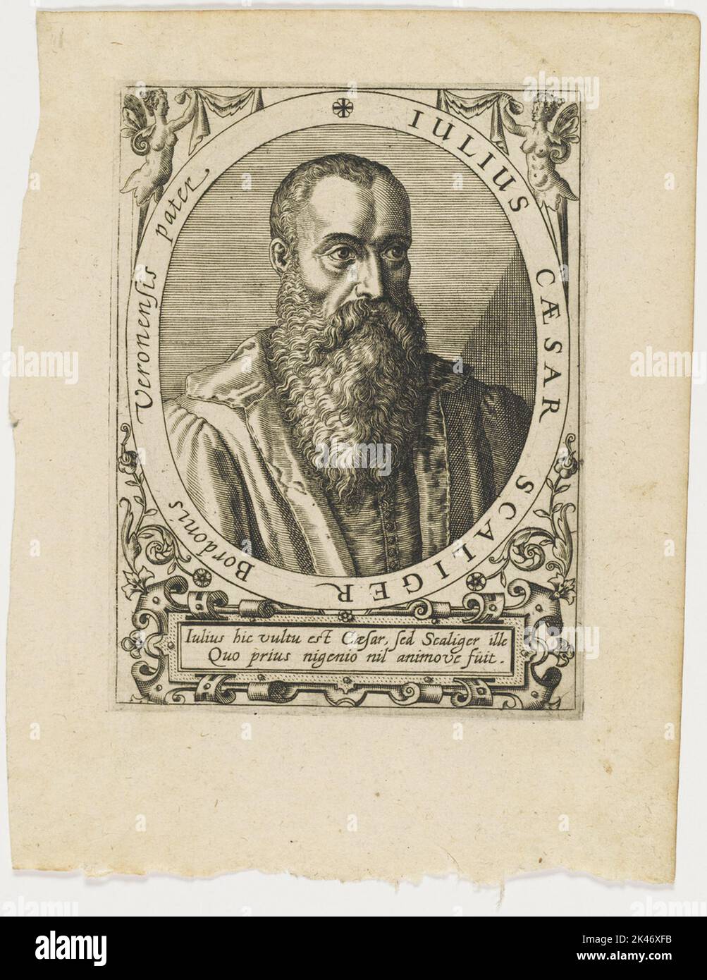 Bildnis Des Julius Caesar Scaliger Stock Photo - Alamy