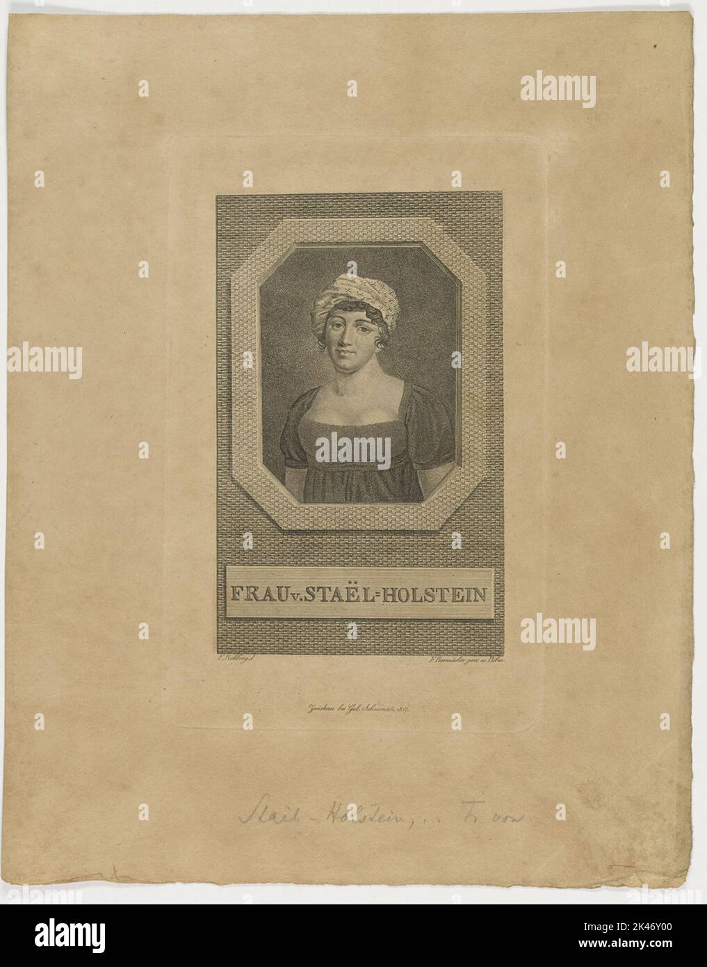 Portrait of the v. Staël-Holstein Stock Photo - Alamy