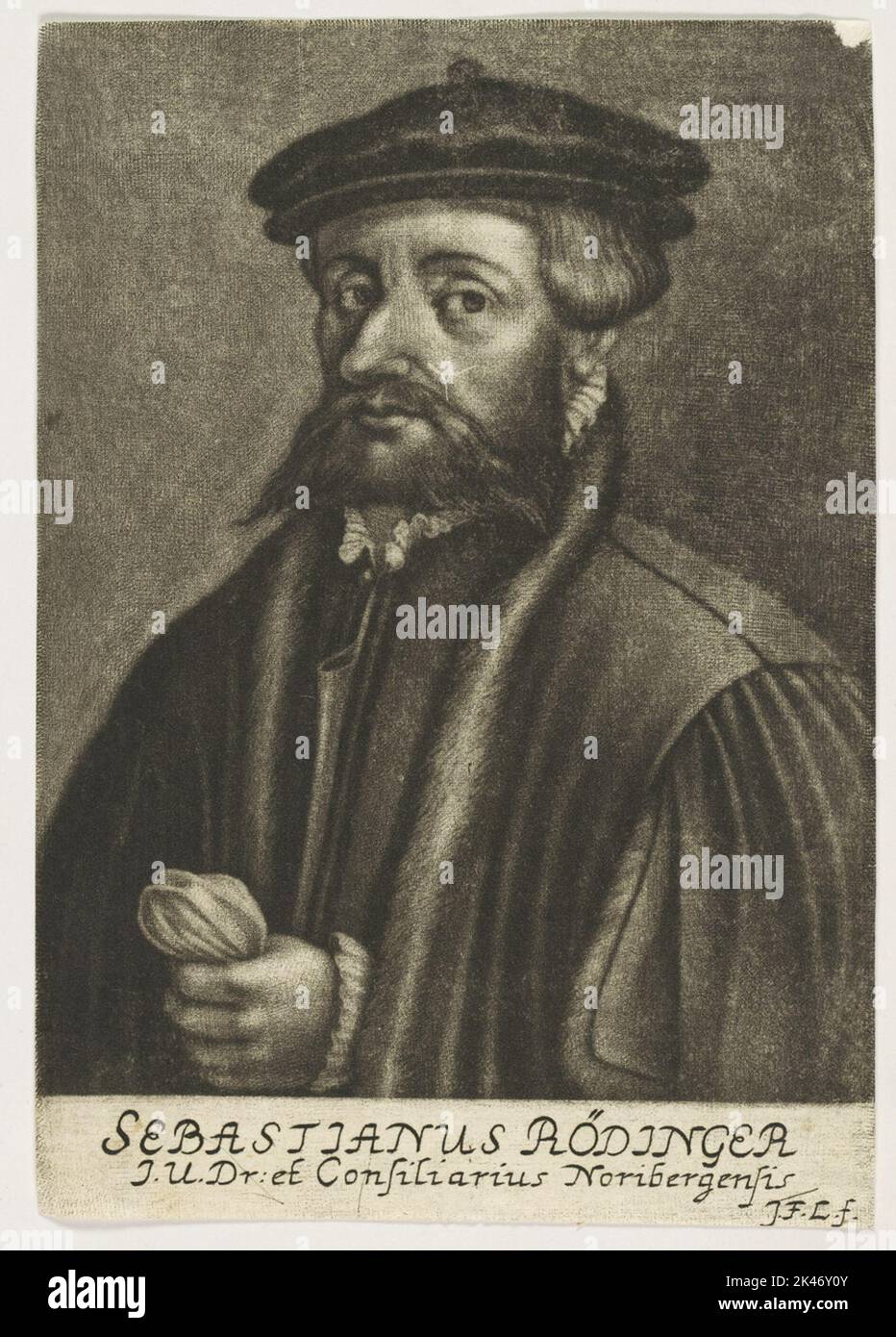 Portrait of the Sebastianus Rödinger Stock Photo - Alamy