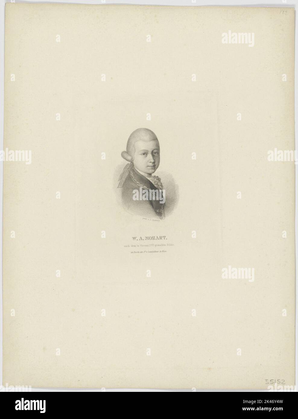 Portrait of W. A. Mozart Stock Photo - Alamy