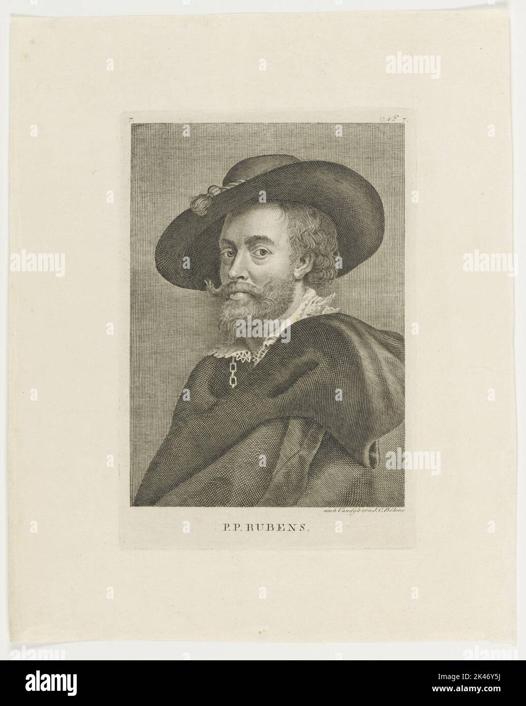 Portrait of P. P. Rubens Stock Photo - Alamy