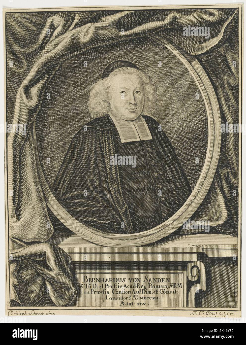 Portrait of Bernhardus von Sanden Stock Photo - Alamy