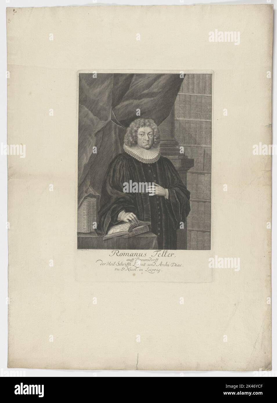 Portrait of the Romanus Teller Stock Photo - Alamy