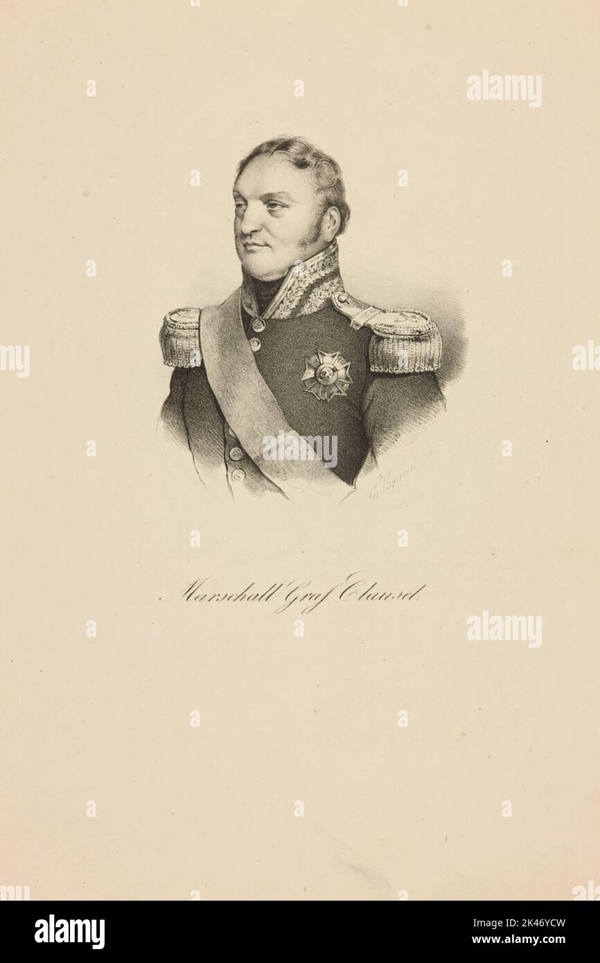 Portrait of Marshal Graf Clausel Stock Photo - Alamy