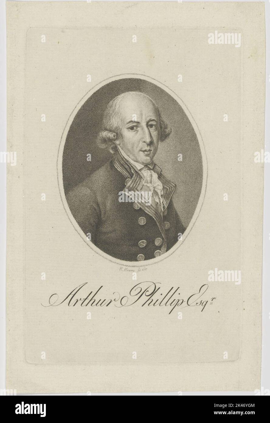 Portrait of Arthur Phillip ESQR Stock Photo - Alamy