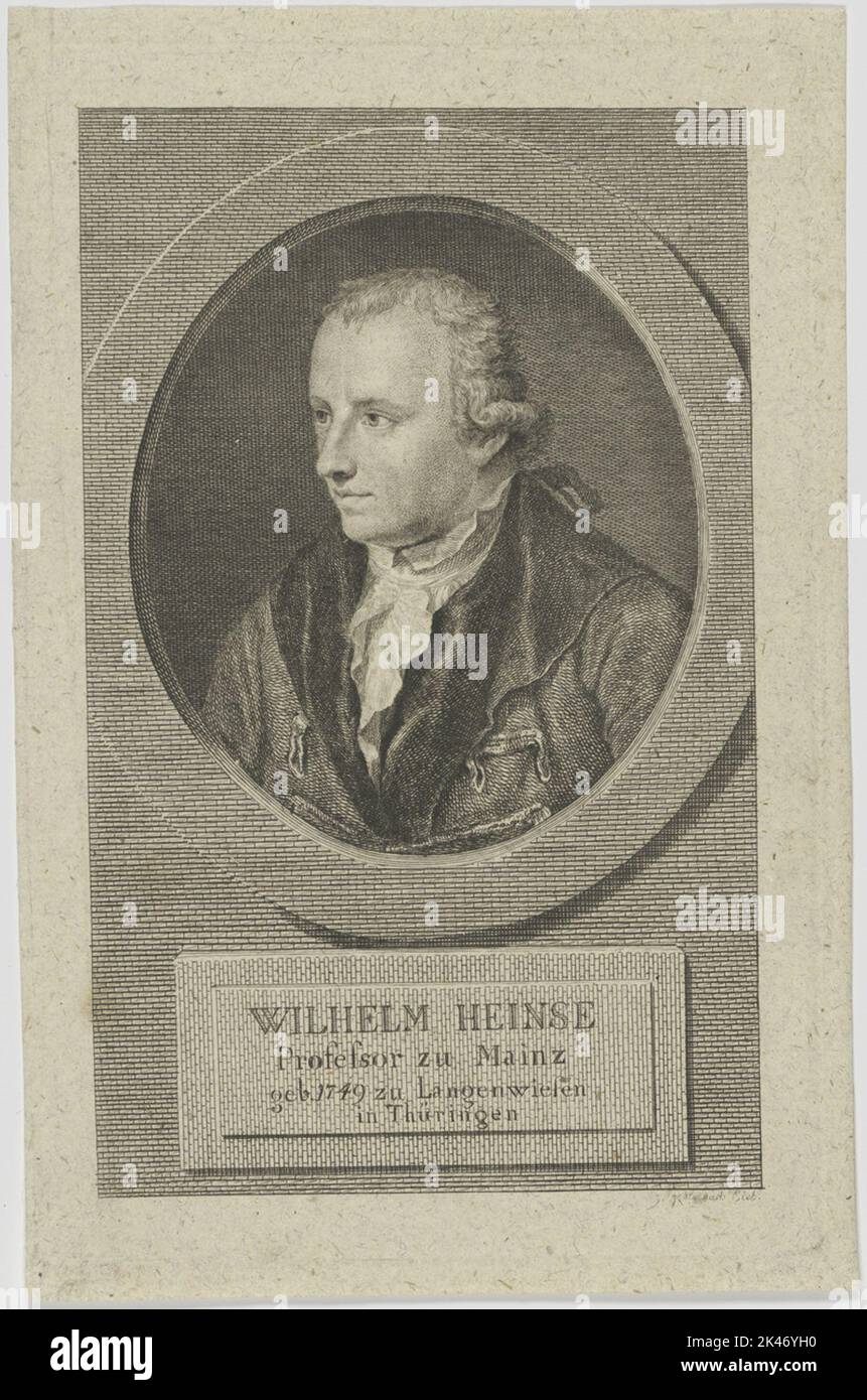 Portrait of the Wilhelm Heinse Stock Photo - Alamy