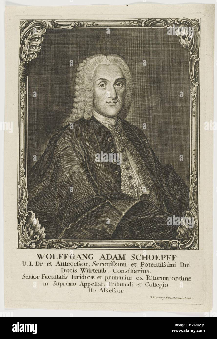 Portrait of the Wolffgang Adam Schoepff Stock Photo - Alamy
