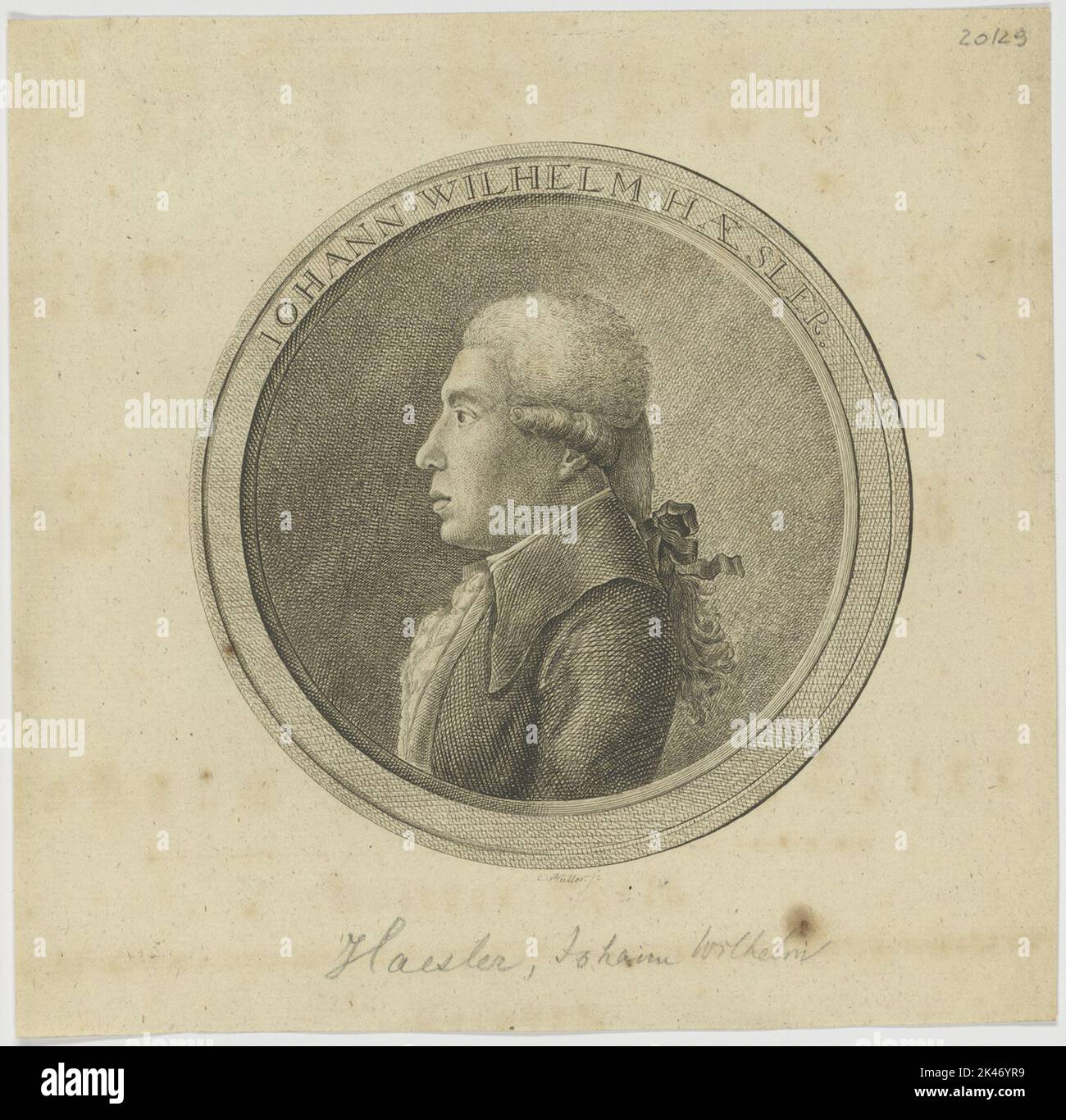 Portrait of Iohann Wilhelm Haesler Stock Photo - Alamy