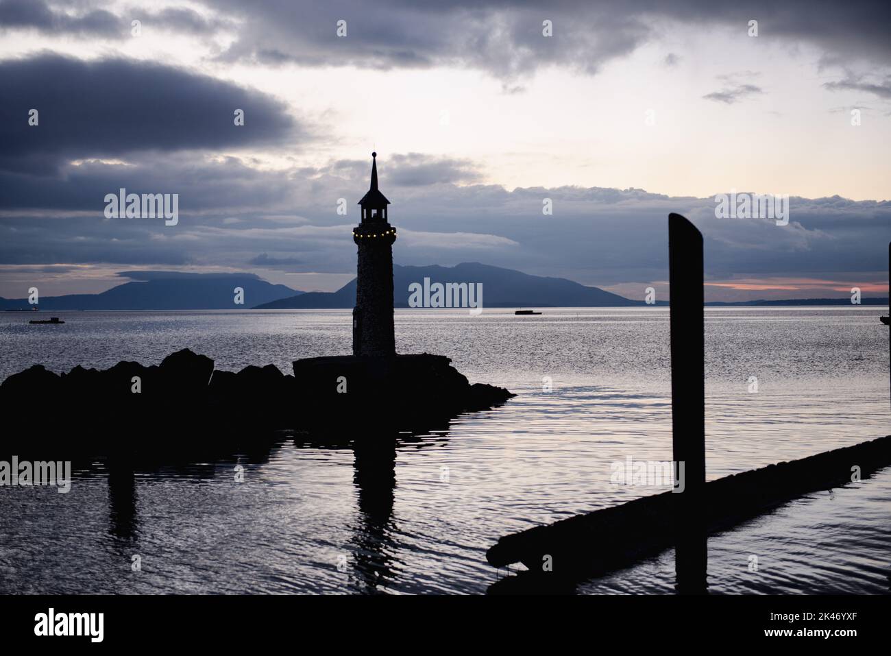 Sunset at Taylor Shellfish Farm Chuckanut Drive Washington Stock Photo ...