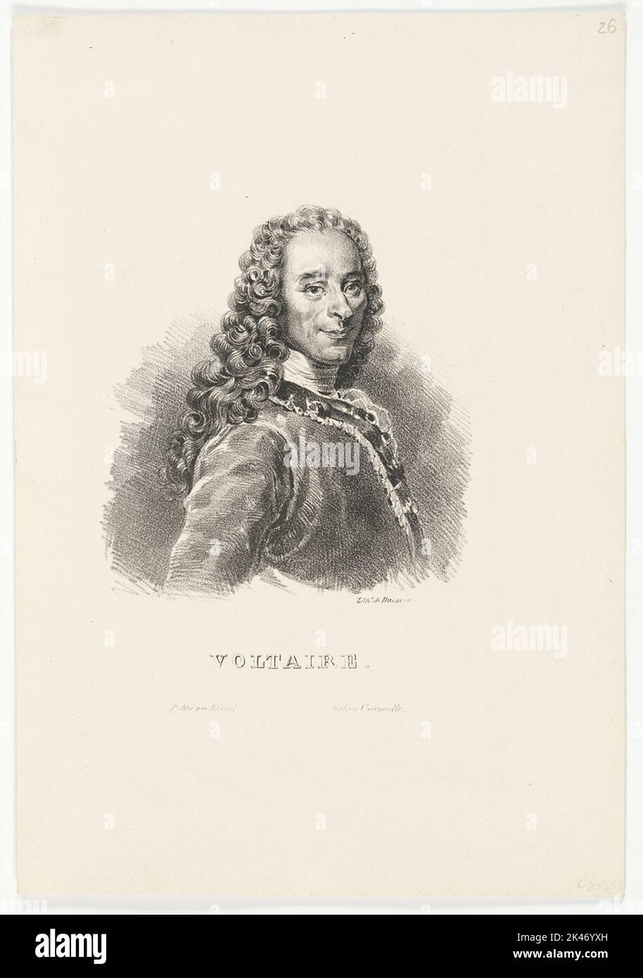 Portrait of the Voltaire Stock Photo - Alamy