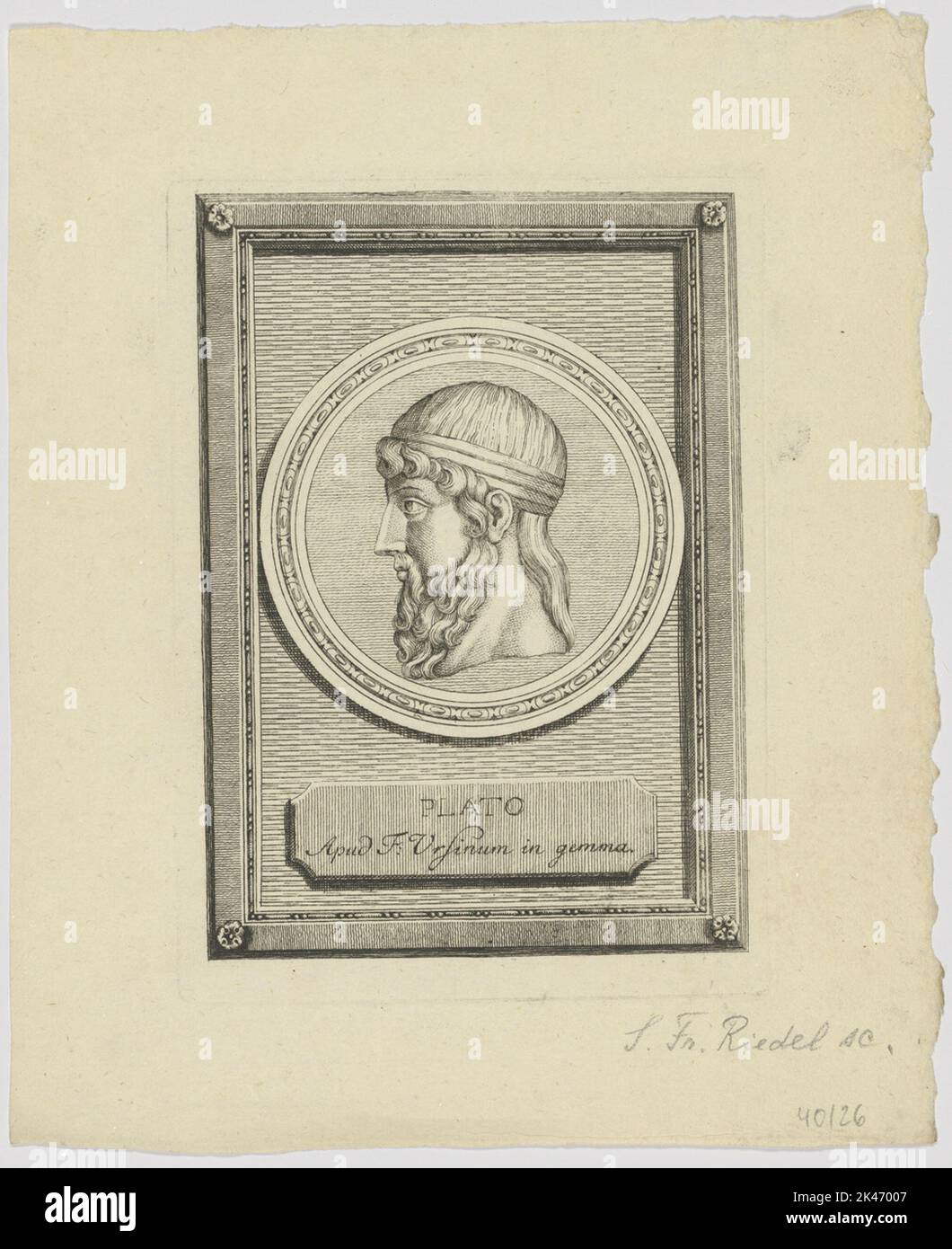 Portrait of the Plato Stock Photo - Alamy