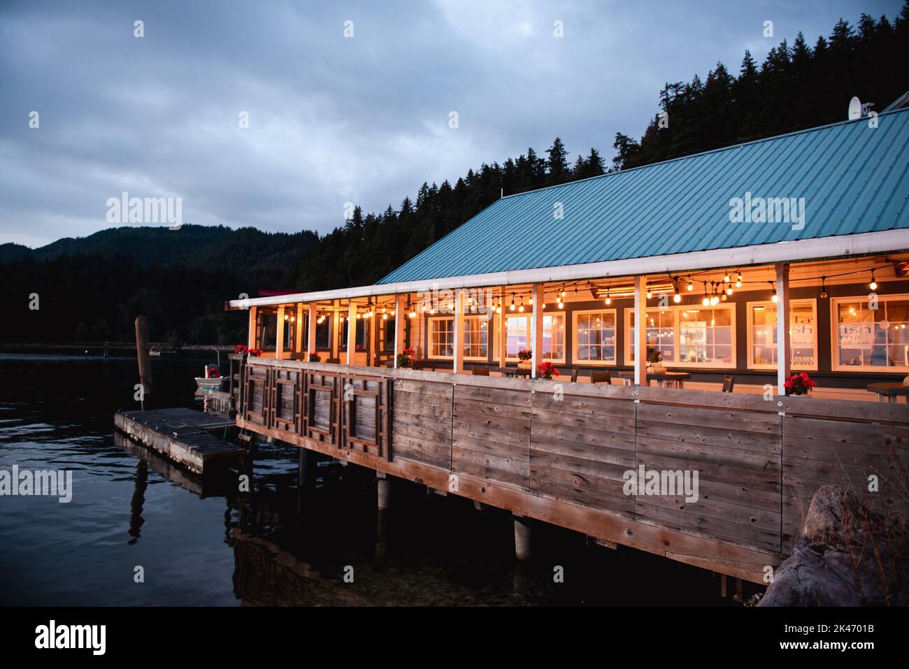 Sunset at Taylor Shellfish Farm Chuckanut Drive Washington restaurant ...