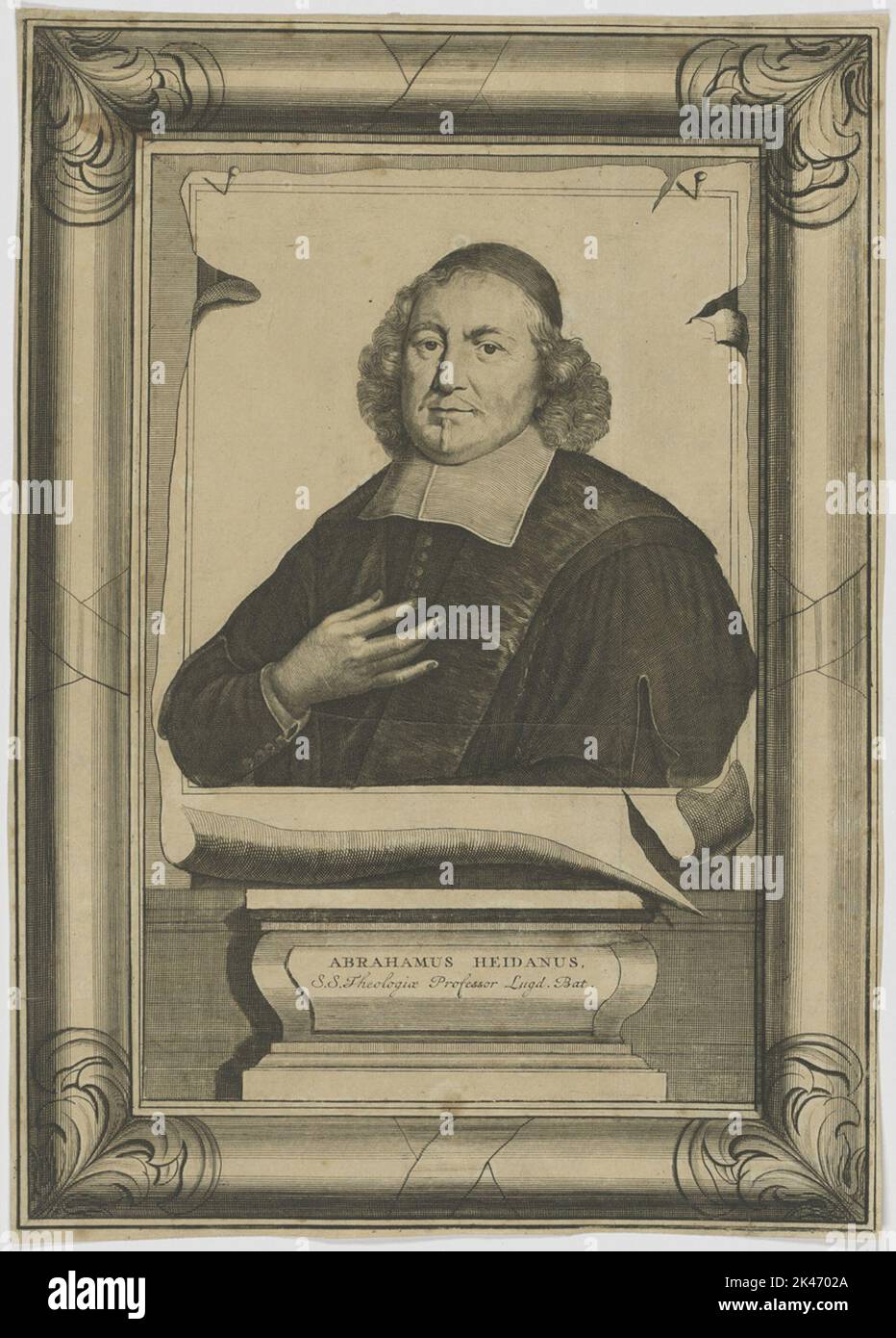 Bildnis des Abraham Heidanus Stock Photo - Alamy