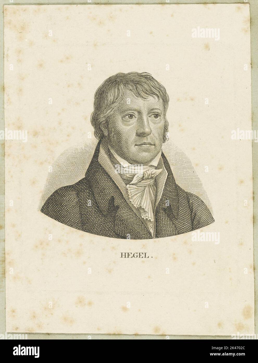 Portrait of the Hegel Stock Photo - Alamy