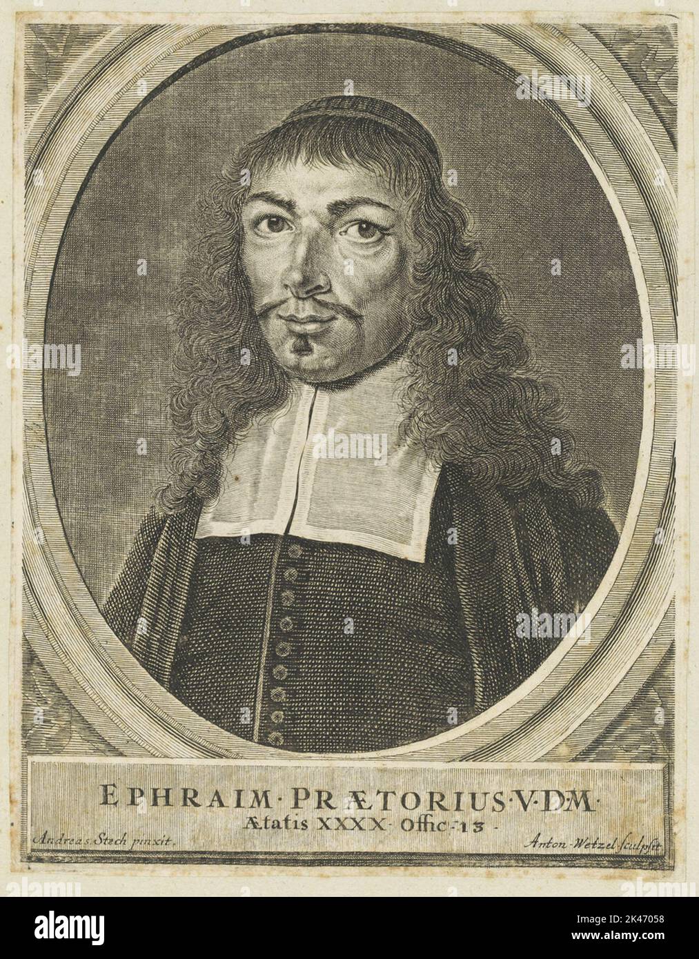 Bildnis des Ephraim Praetorius Stock Photo - Alamy