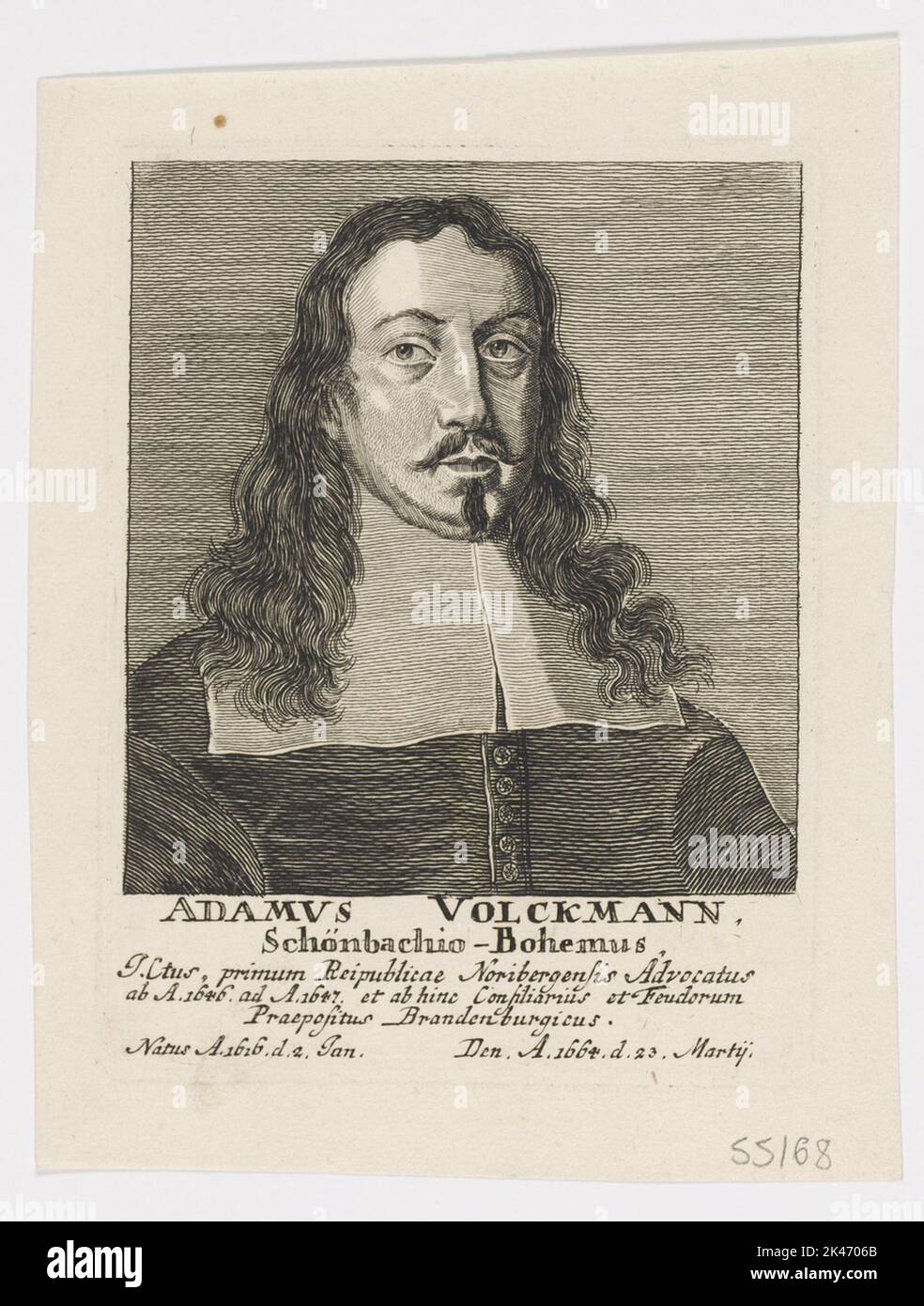 Portrait of Adamvs Volckmann Stock Photo - Alamy