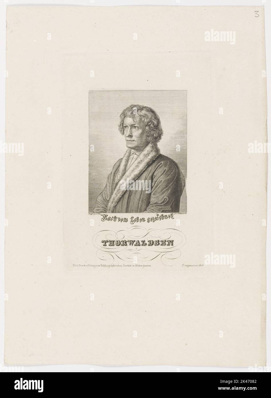 Portrait of the Thorwaldsen Stock Photo - Alamy