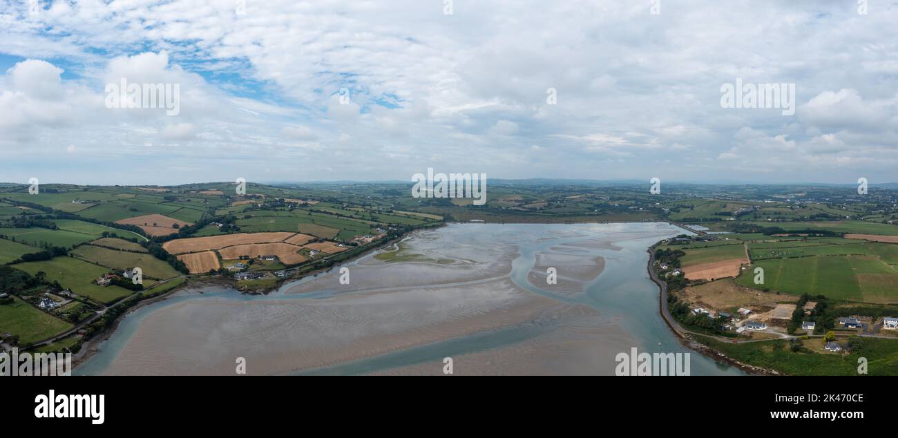 Aerial view pf the Virgin Mary Headland and Inchydoney Island in West ...