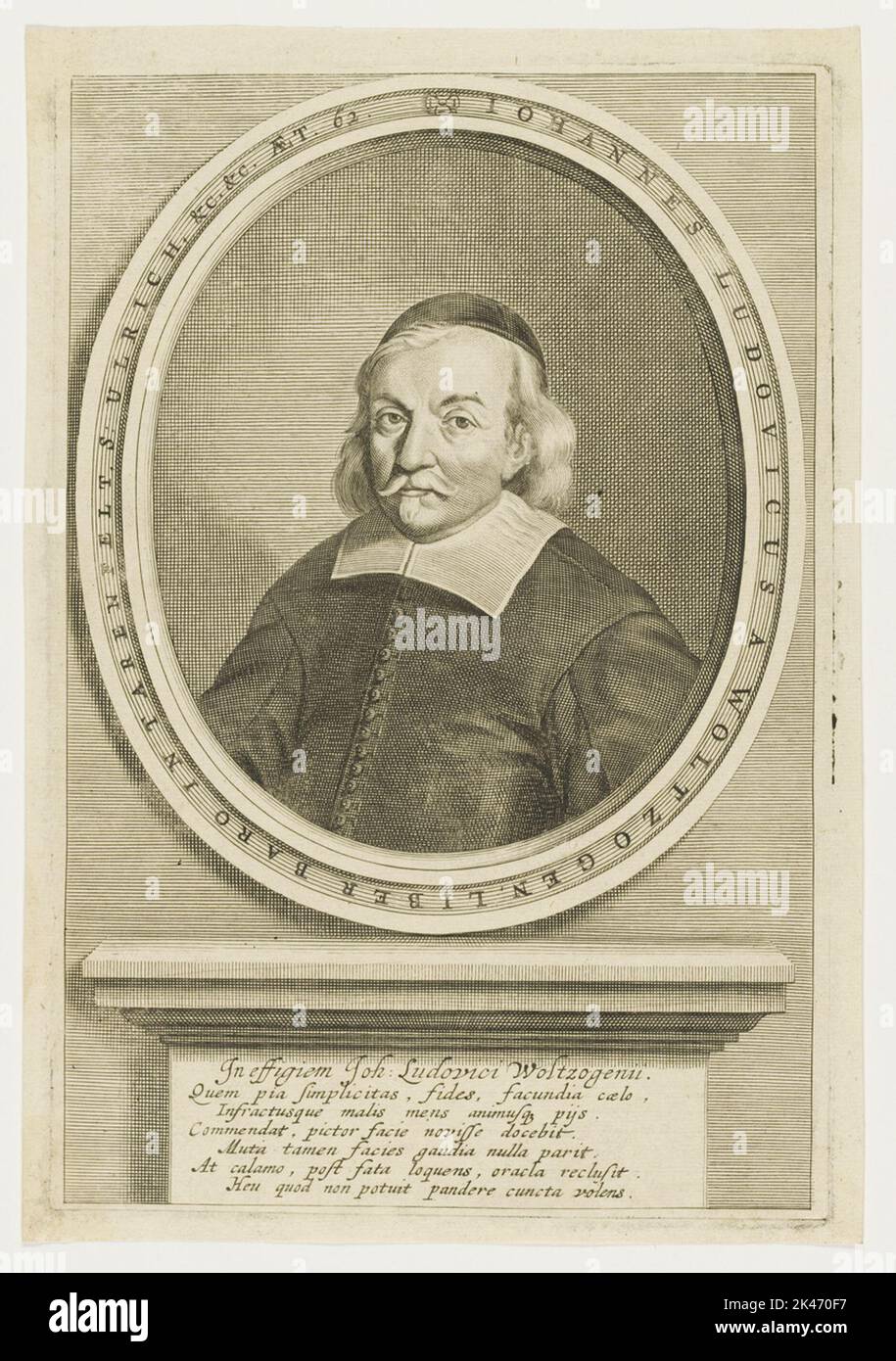 Portrait of Iohannes Ludovicus a Woltzogen Stock Photo - Alamy
