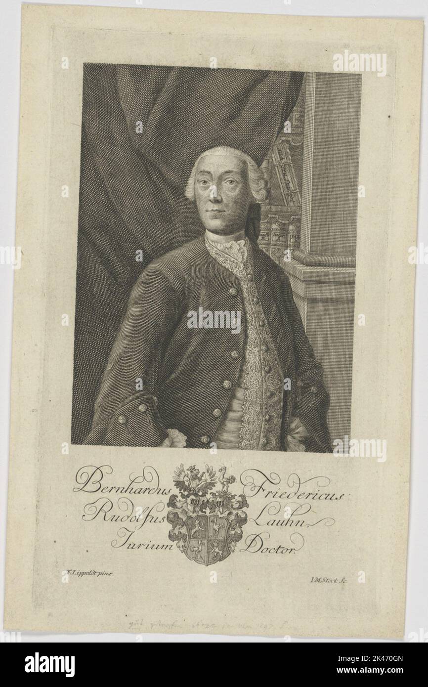 Bildnis des Berhard Friedrich Rudolf lauhn Stock Photo - Alamy