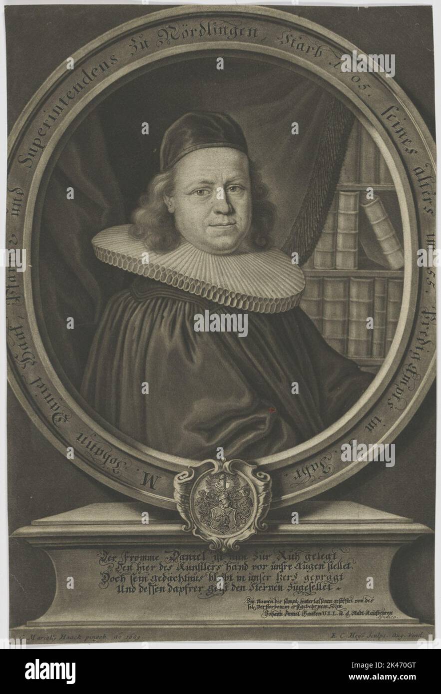 Portrait of Johann Daniel Haaf Stock Photo - Alamy