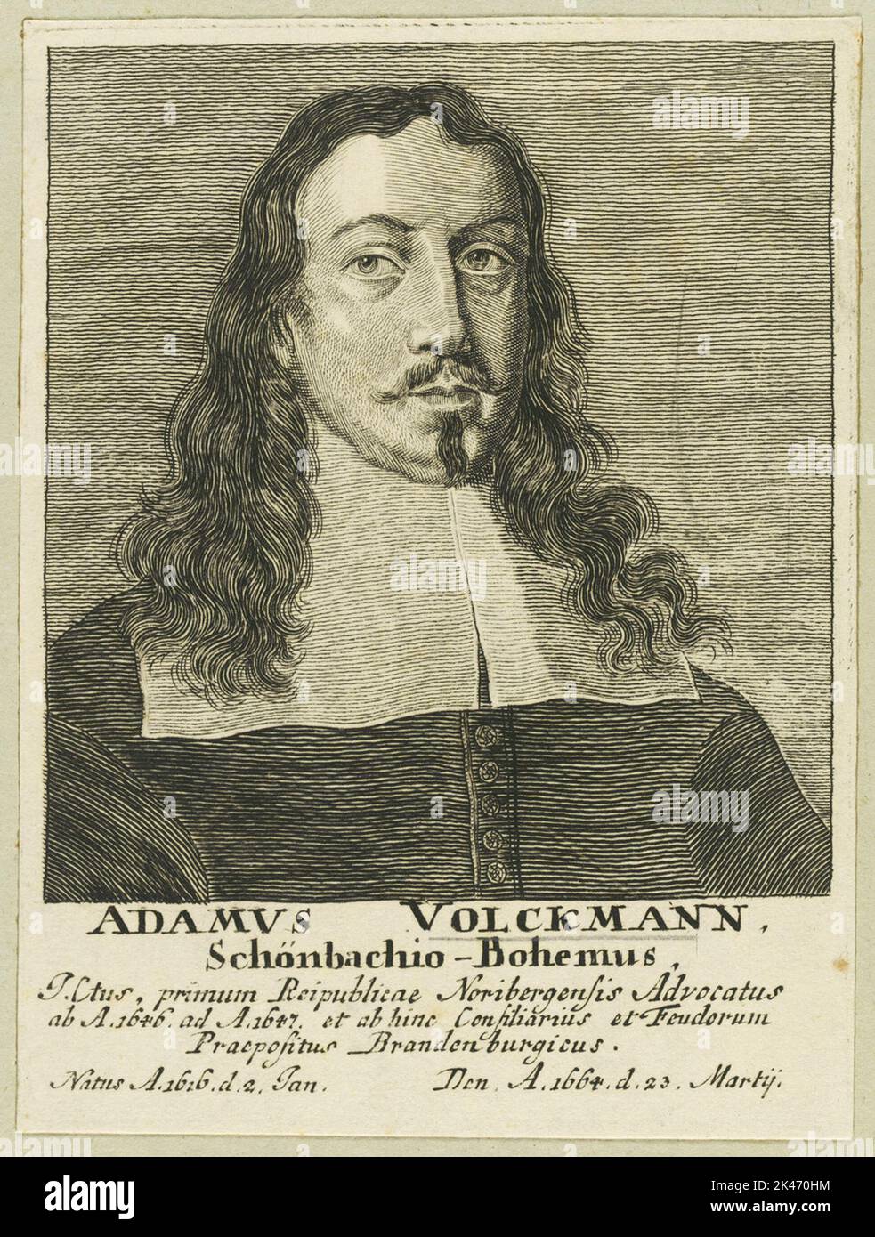 Portrait of Adamvs Volckmann Stock Photo - Alamy