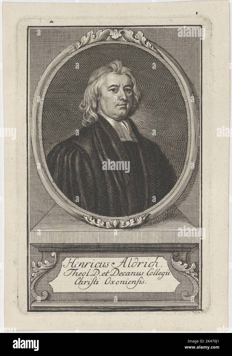 Portrait of Henricus Aldrich Stock Photo - Alamy