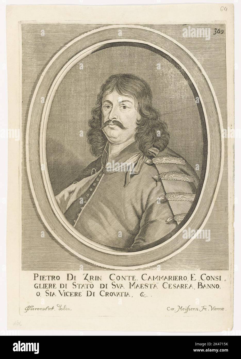 Portrait of the Pietro di Zrin Stock Photo - Alamy