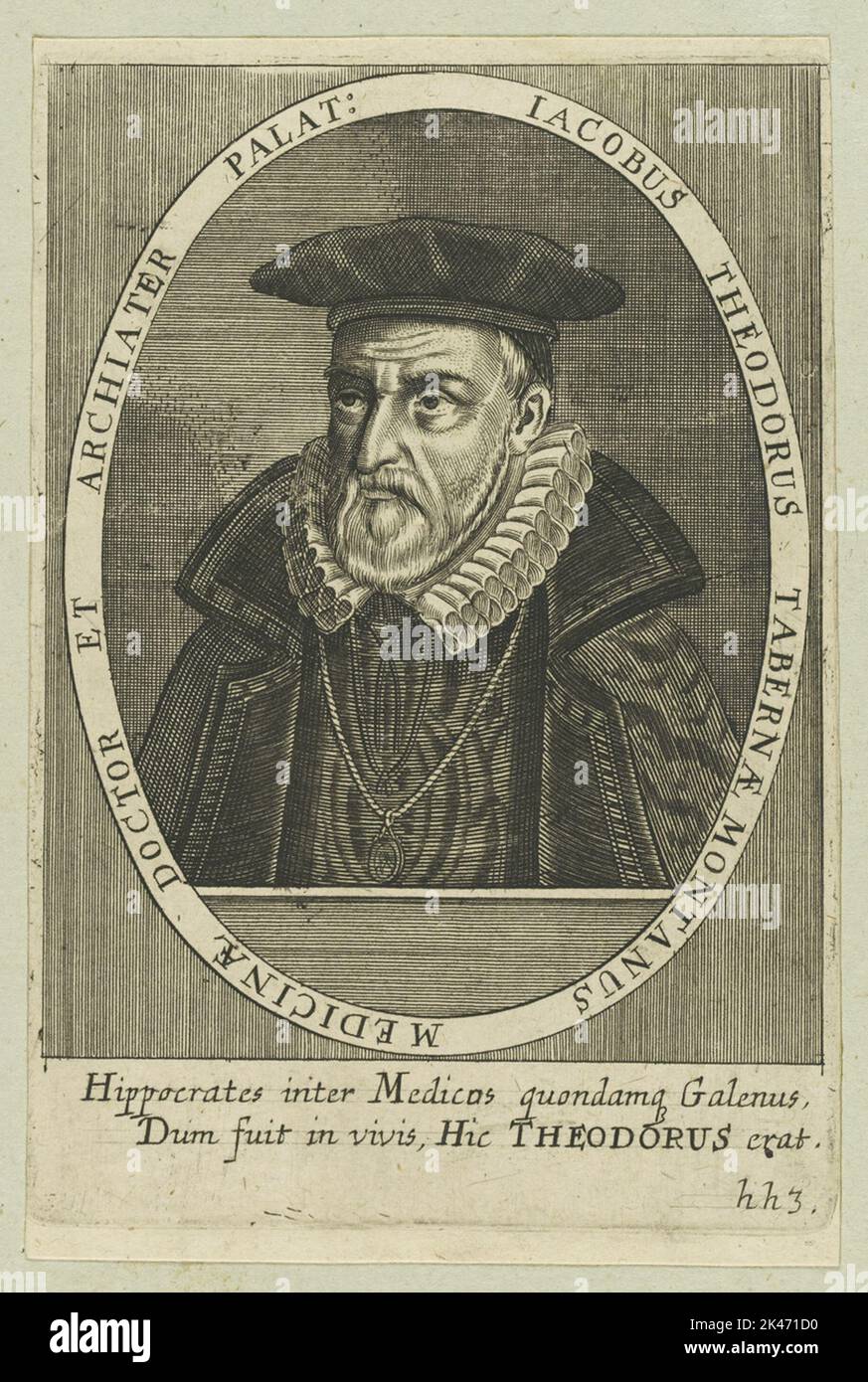 Bildnis des James Theodore tabernaemontanus Stock Photo - Alamy