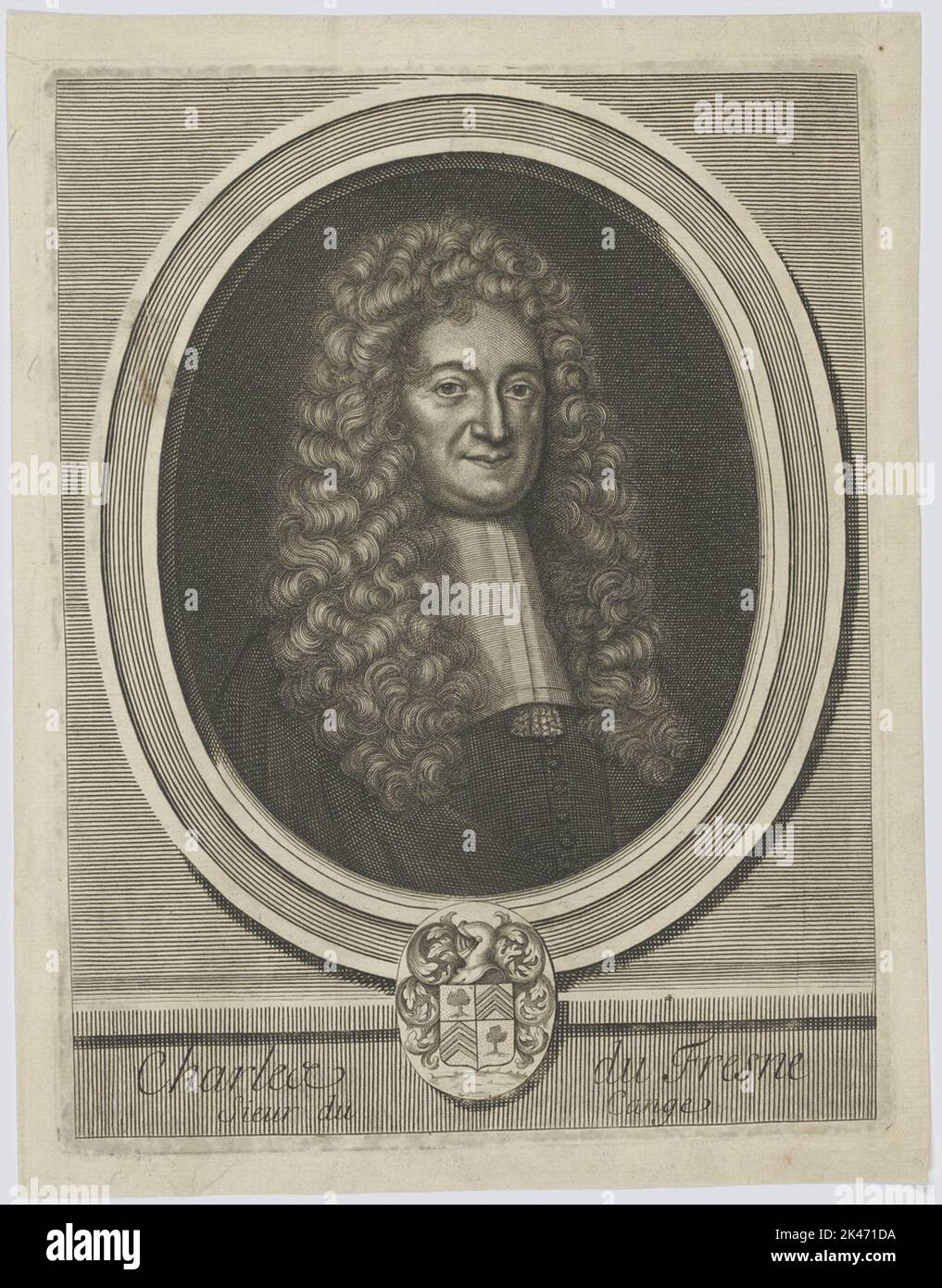 Bildnis des Charles du Fresne, sieur du Cange Stock Photo - Alamy