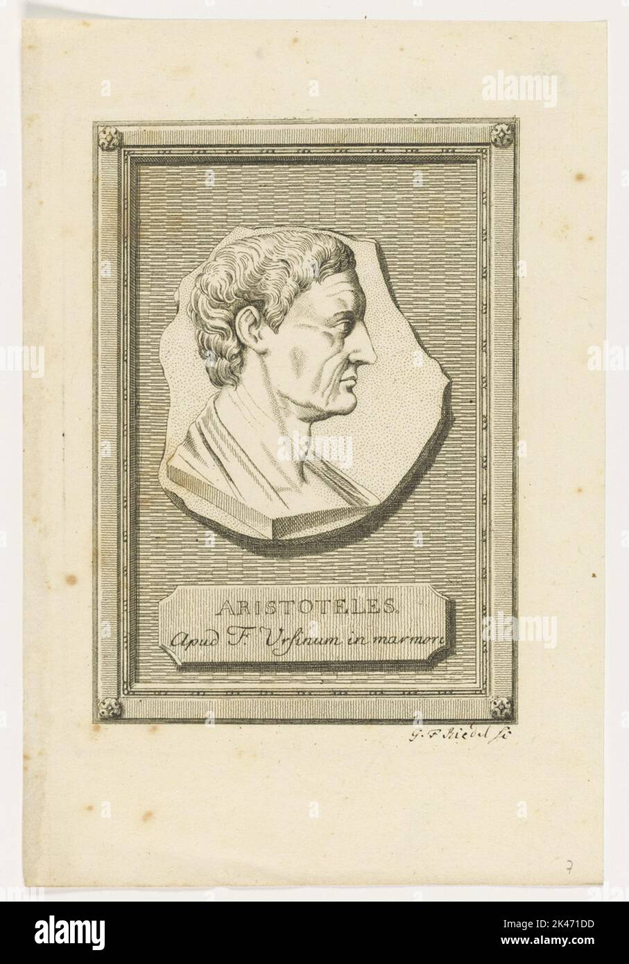 Portrait of Aristotle Stock Photo - Alamy