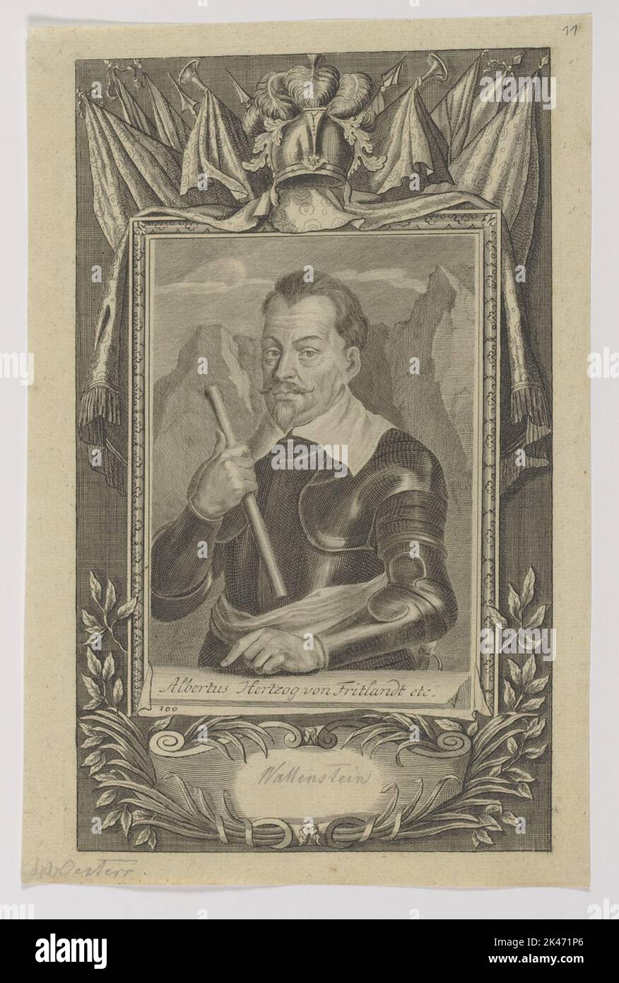 Portrait of the Albertus Hertzog von Fritlandt Stock Photo - Alamy