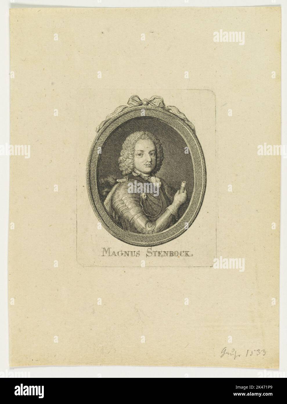 Portrait of the Magnus Stenbock Stock Photo - Alamy