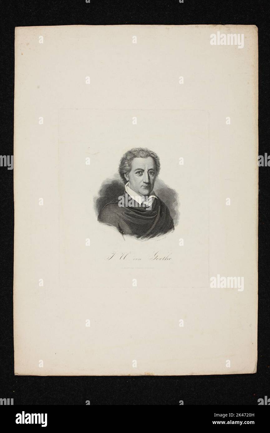 Portrait of J. W. von Goethe Stock Photo - Alamy