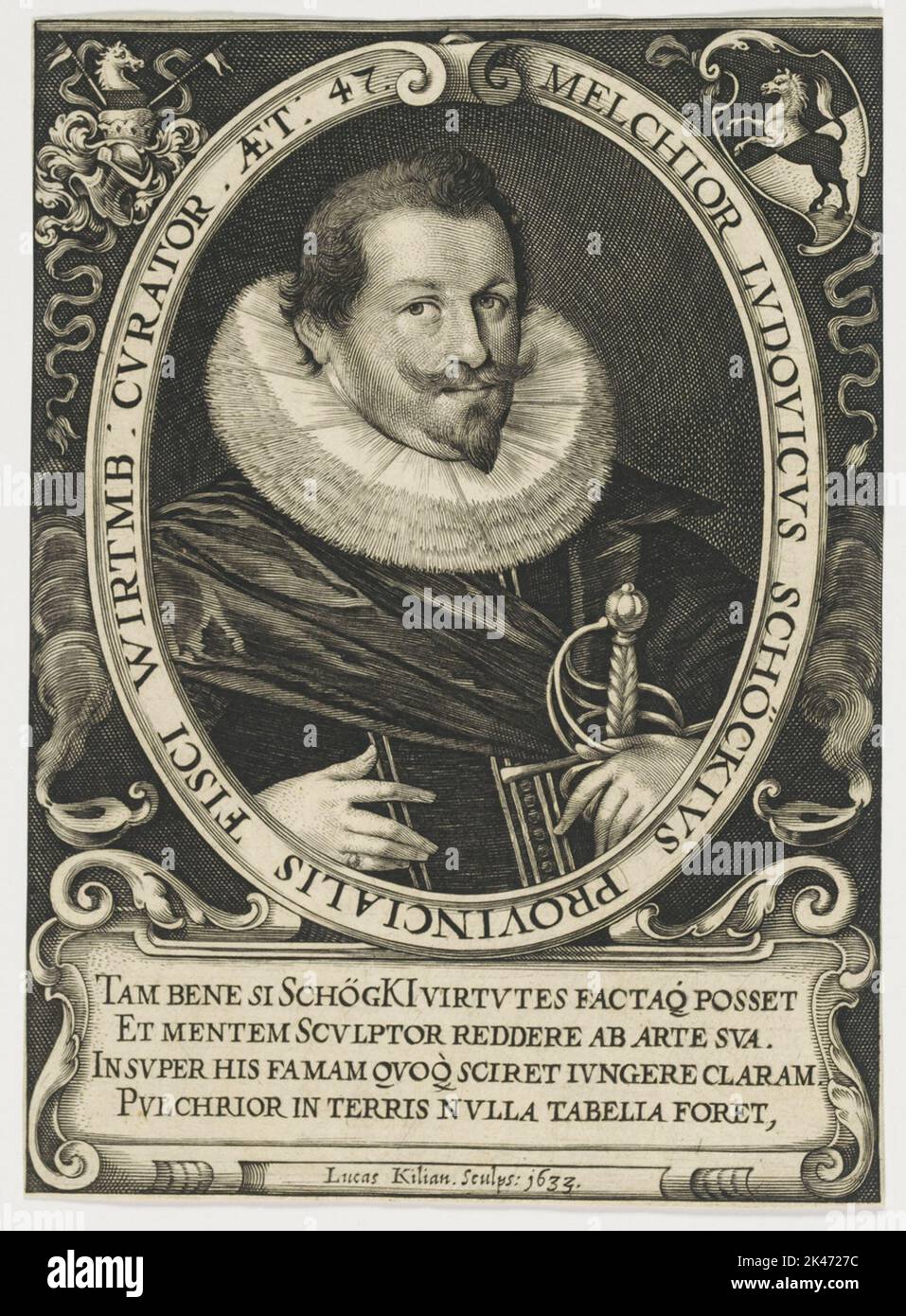 Portrait of the Melchior Lvdovicvs Schöckivs Stock Photo - Alamy