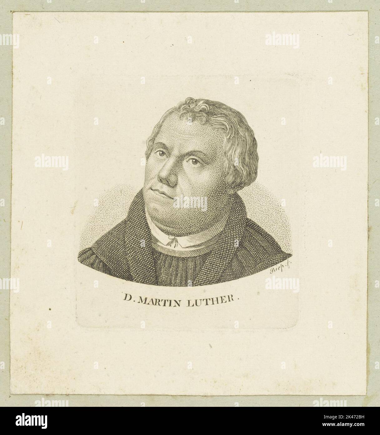 Portrait of Martin Luther Stock Photo - Alamy