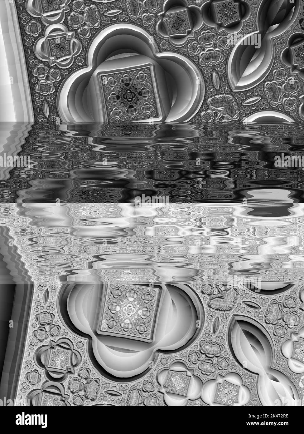 Abstract Computer generated Fractal design. A fractal is a never-ending ...